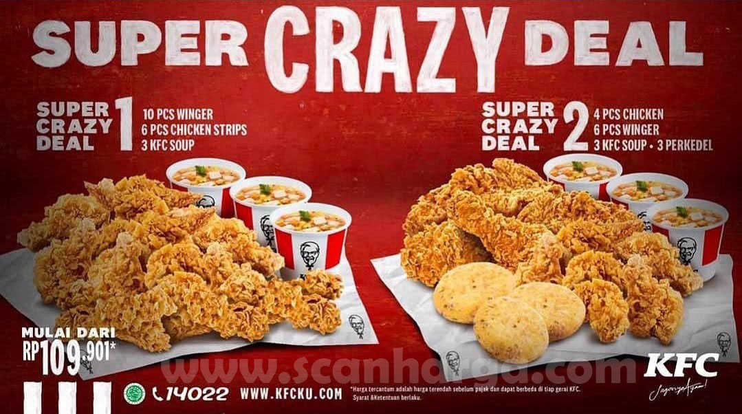 2 Promo KFC Super Crazy Deal + Combo Super Star Paket Terbaru KFC ...