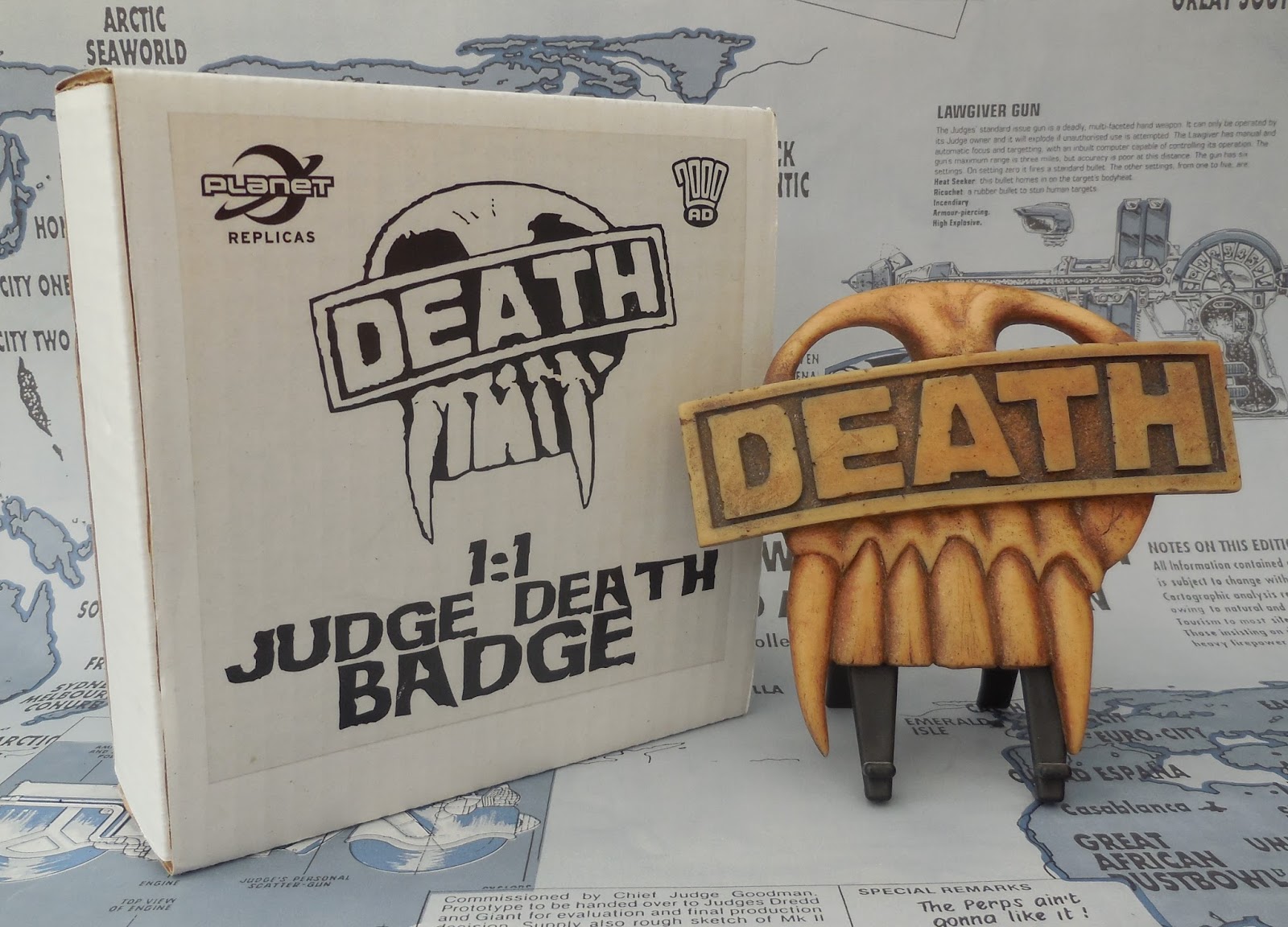 Cellar of Dredd: Judge Death badge by Planet Replicas
