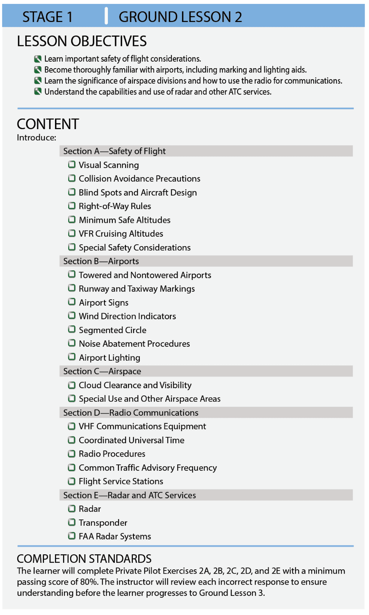 Training Syllabus Training Syllabus
