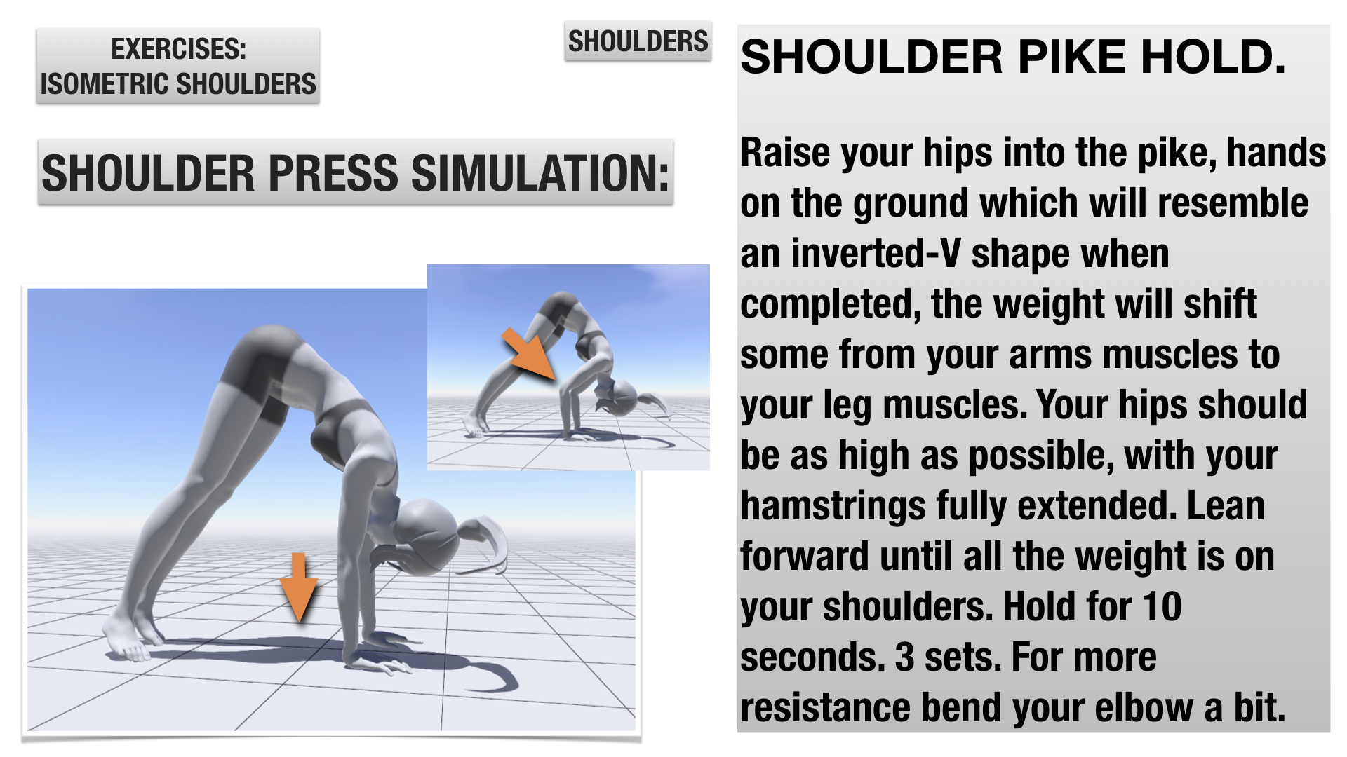 ON MY FAVORITE LIST. PIKE PUSH UP & PIKE PUSH UP HOLD