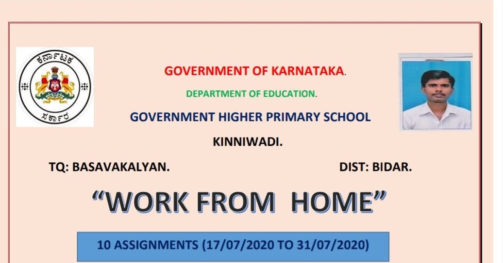 GHPS KINNIWADI. TQ: BASAVAKALYAN. Dist: BIDAR. PIN-585437. DISE CODE ...