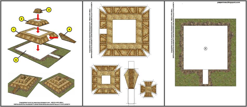 How To Make A Ziggurat Model Out Of Cardboard