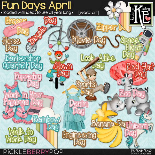 Kathryn's Digital Designs: Tuesday Treats and my April Fun Days Revealed!