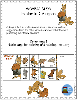 WOMBAT STEW BOOK CRAFT ~ Book Units by Lynn