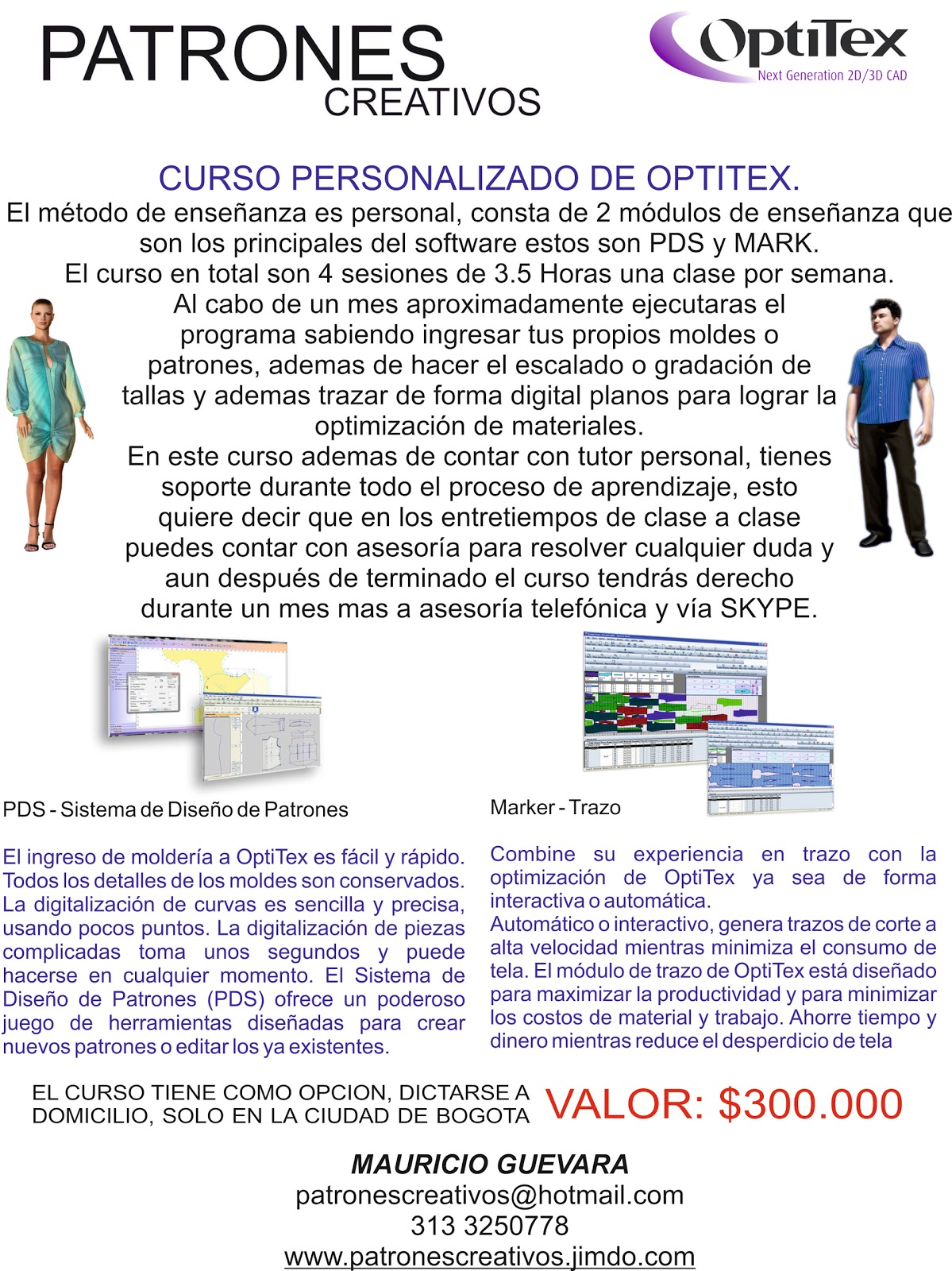 PATRONES CREATIVOS: CURSO DE OPTITEX