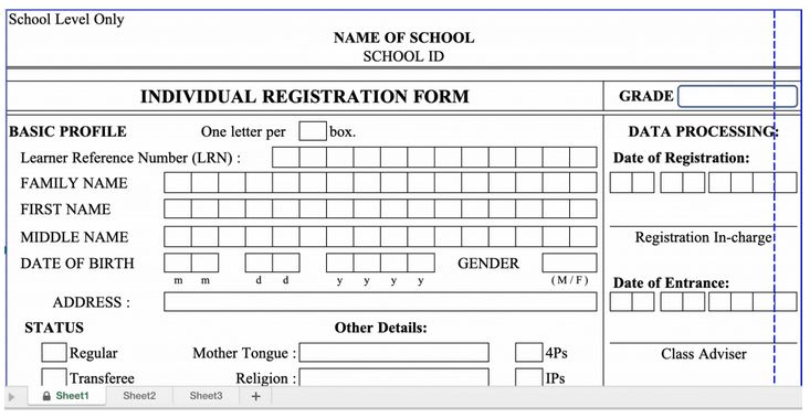 Early Registration for SY 2020 - 2021 (Tarpaulin, and Registration Form ...