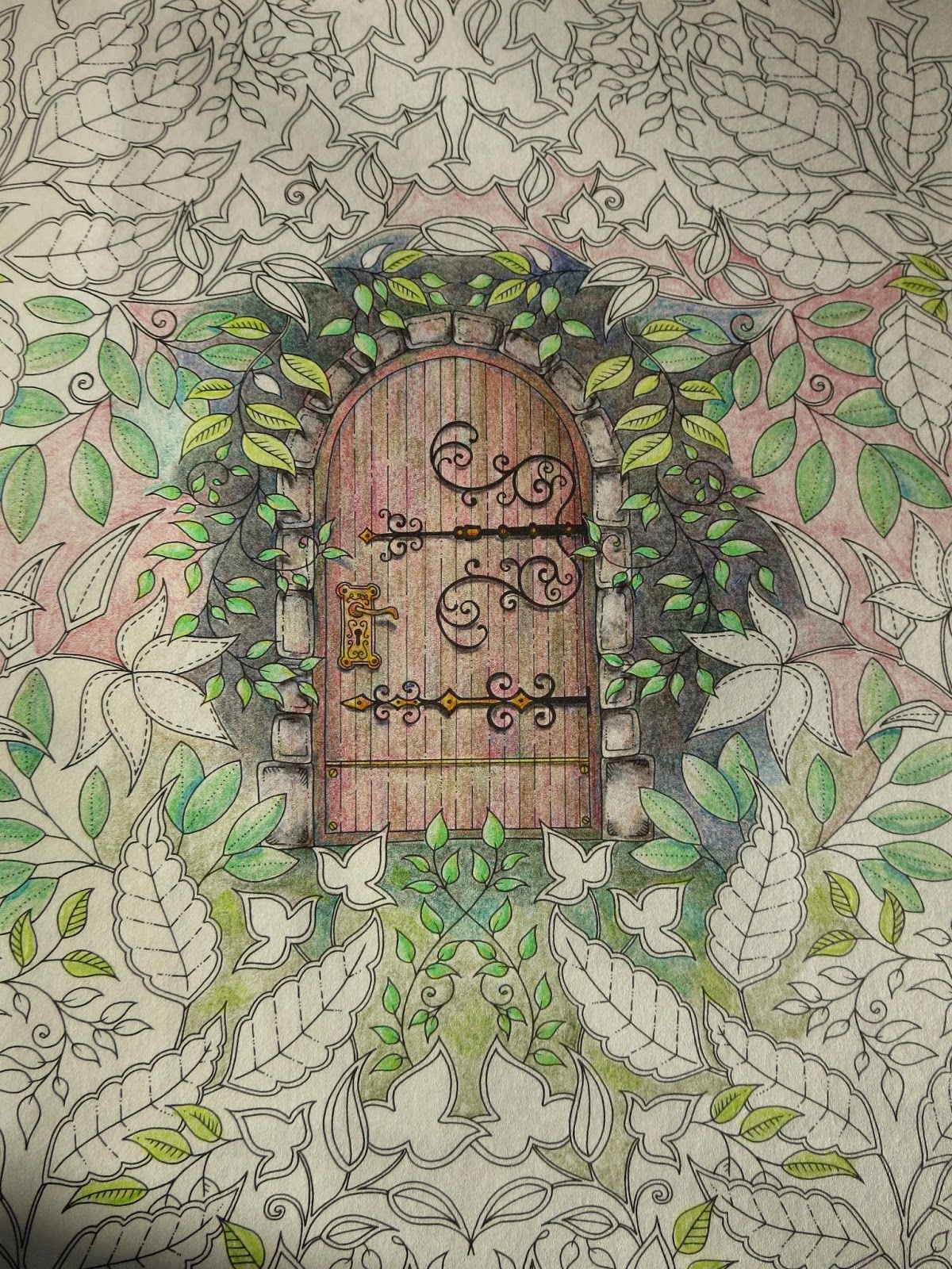 Secret Garden Coloring Book Finished Pages