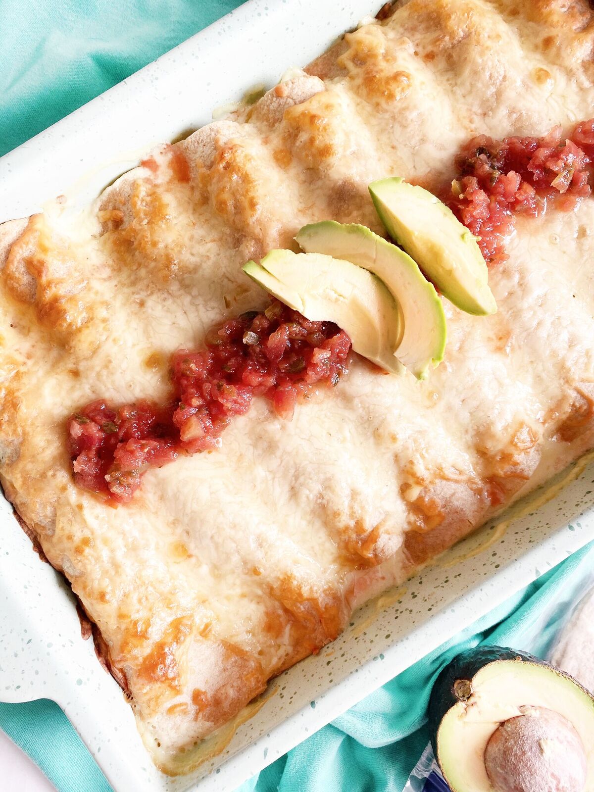Fiesta Cream Cheese Chicken Enchiladas | Ally's Sweet & Savory Eats