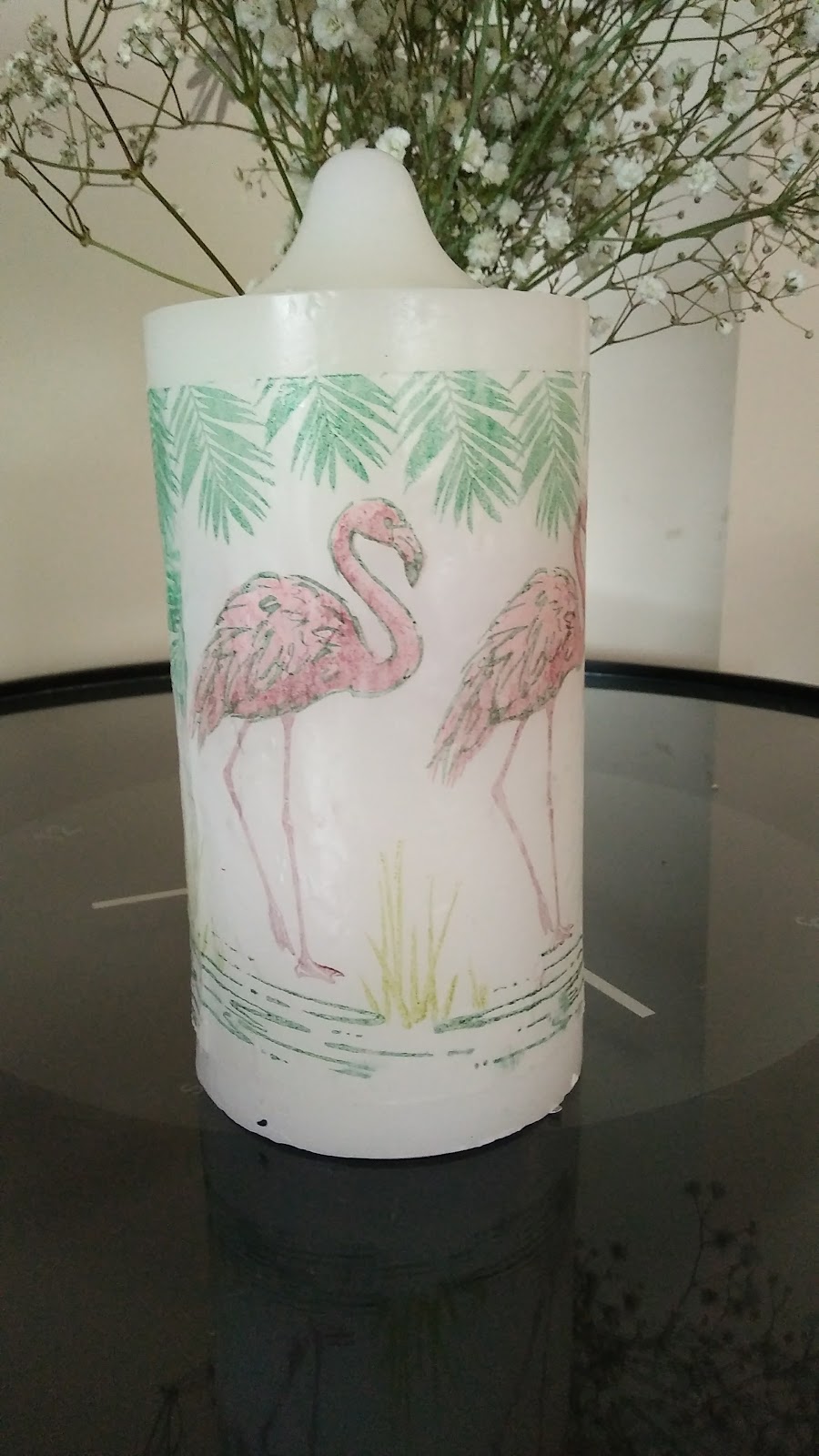 My Crafted Creations: Stamped On Candles