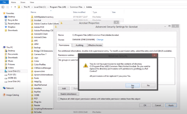 ["FIXED"] You require permission from SYSTEM to delete this folder ...