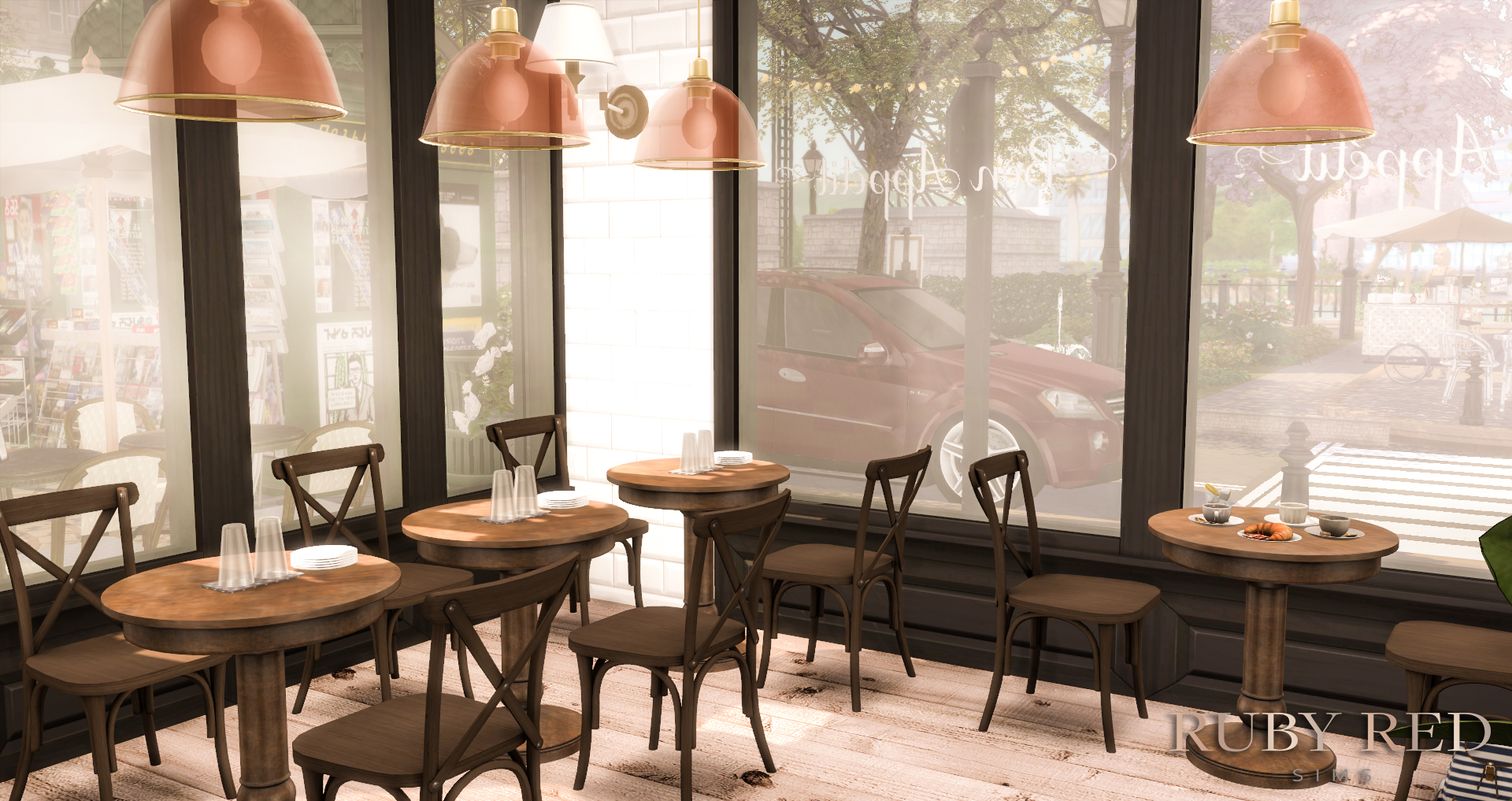 Sims 4 | June: Paris City Build 模擬市民 4 巴黎市區與CC組下載 [Ruby Red Sims]