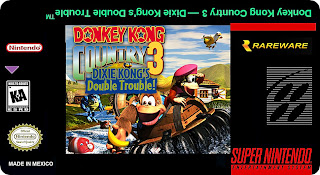 Super Nintendo Labels: Donkey Kong Country 3 - Dixie Kong's Double Trouble