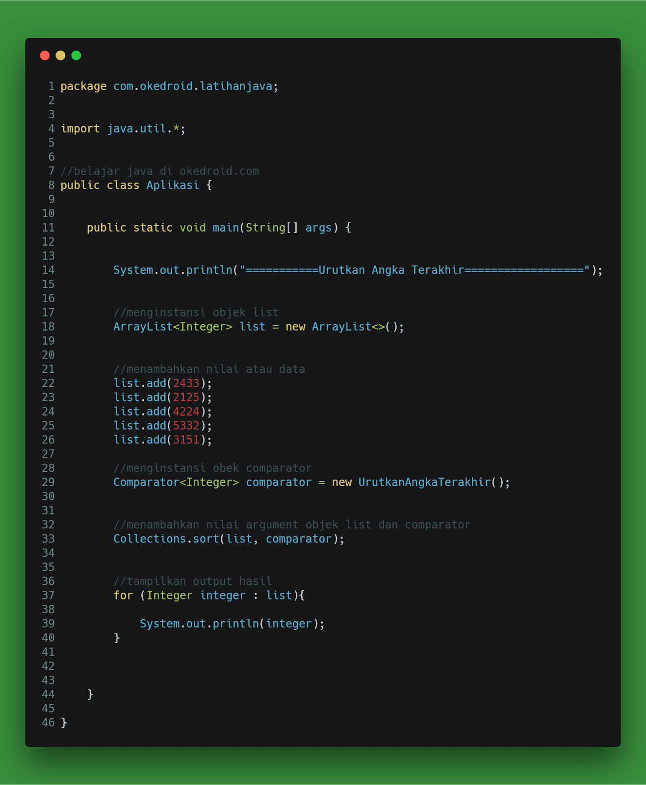 Cara Mengurutkan (Sorting) List Dengan Comparator Di Aktivitas Java ...