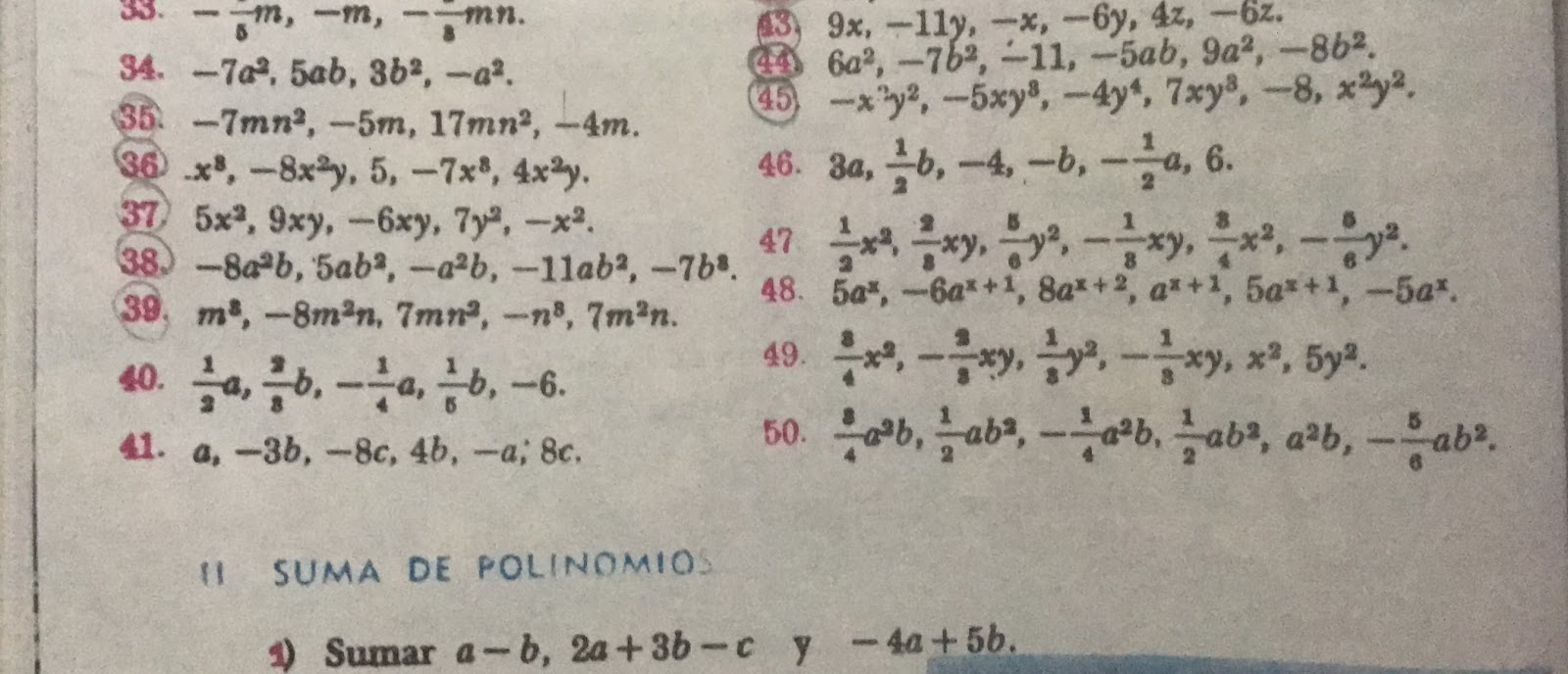 MatemáTICas en Mi Colegio: Ejercicios suma algebraica