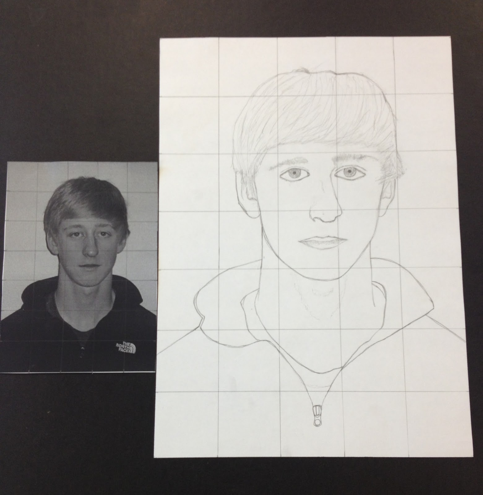 OCS High School Art: Art 3: Wood Block Prints; Art 1 Self Portraits ...