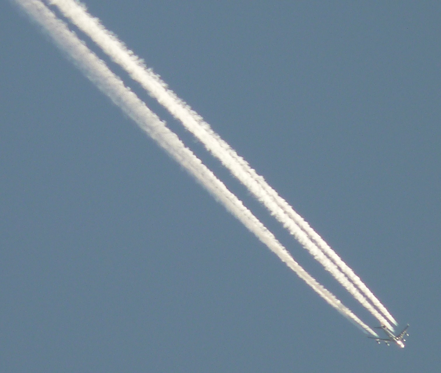 Mountain Glen Farm Journal: Contrails (designs in the Sky) - Year's End