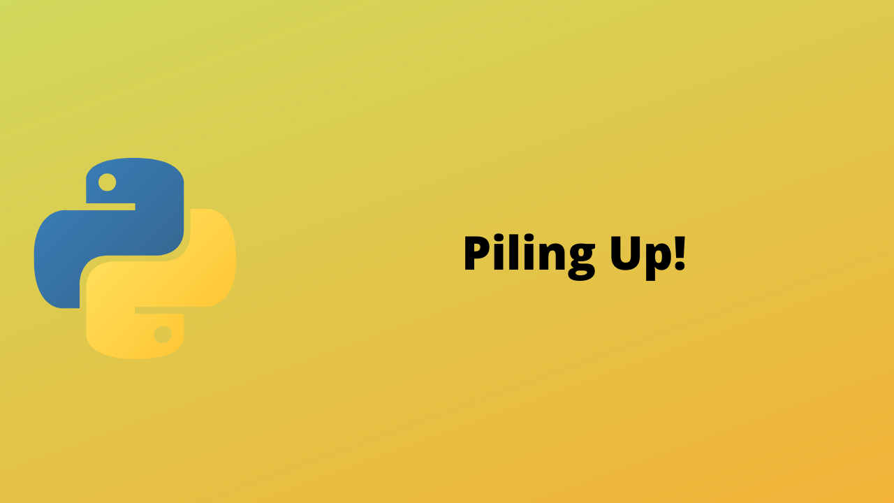 HackerRank Piling Up! problem solution in python