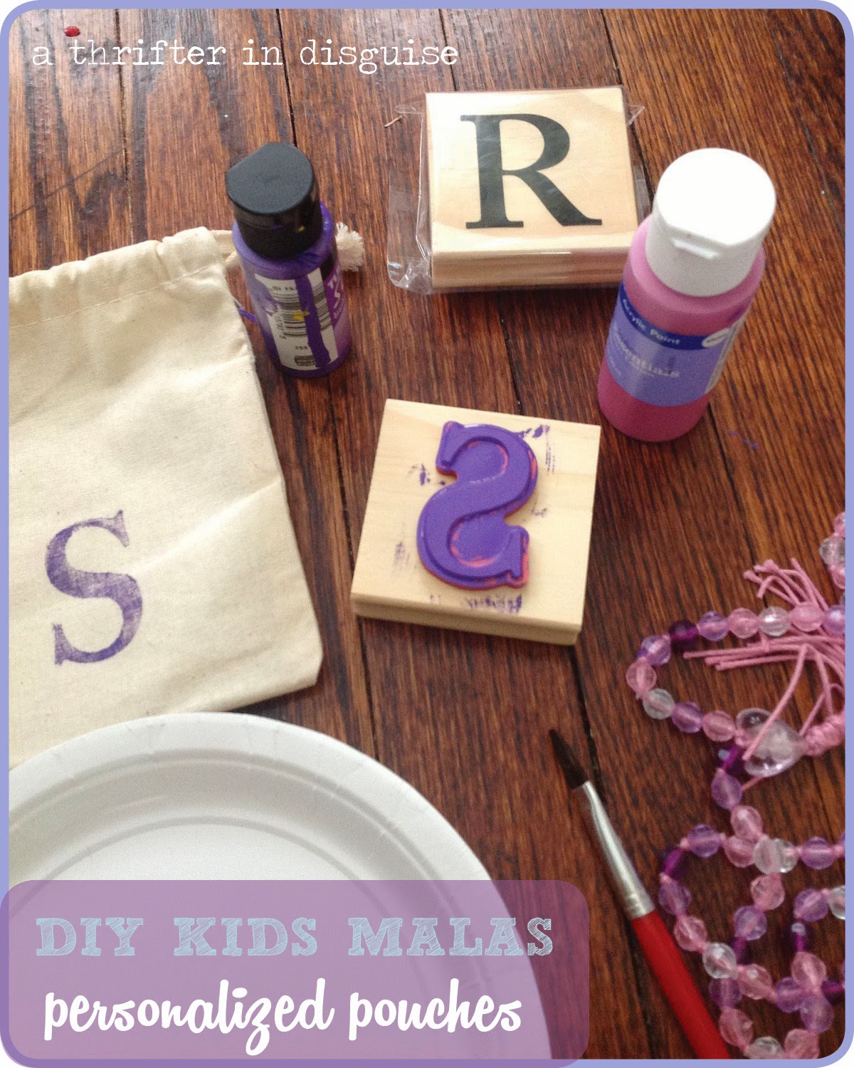 A Thrifter in Disguise: Yoga for Kids: Mala Beads Tutorial