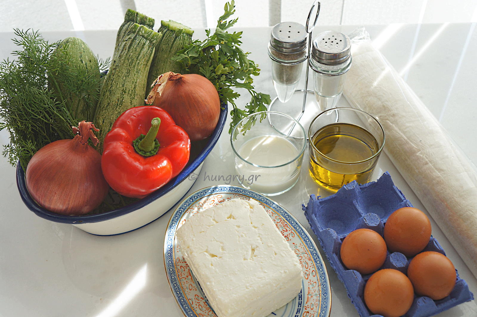 Kitchen Stories: Zucchini Pie with Frumenty & Feta Cheese