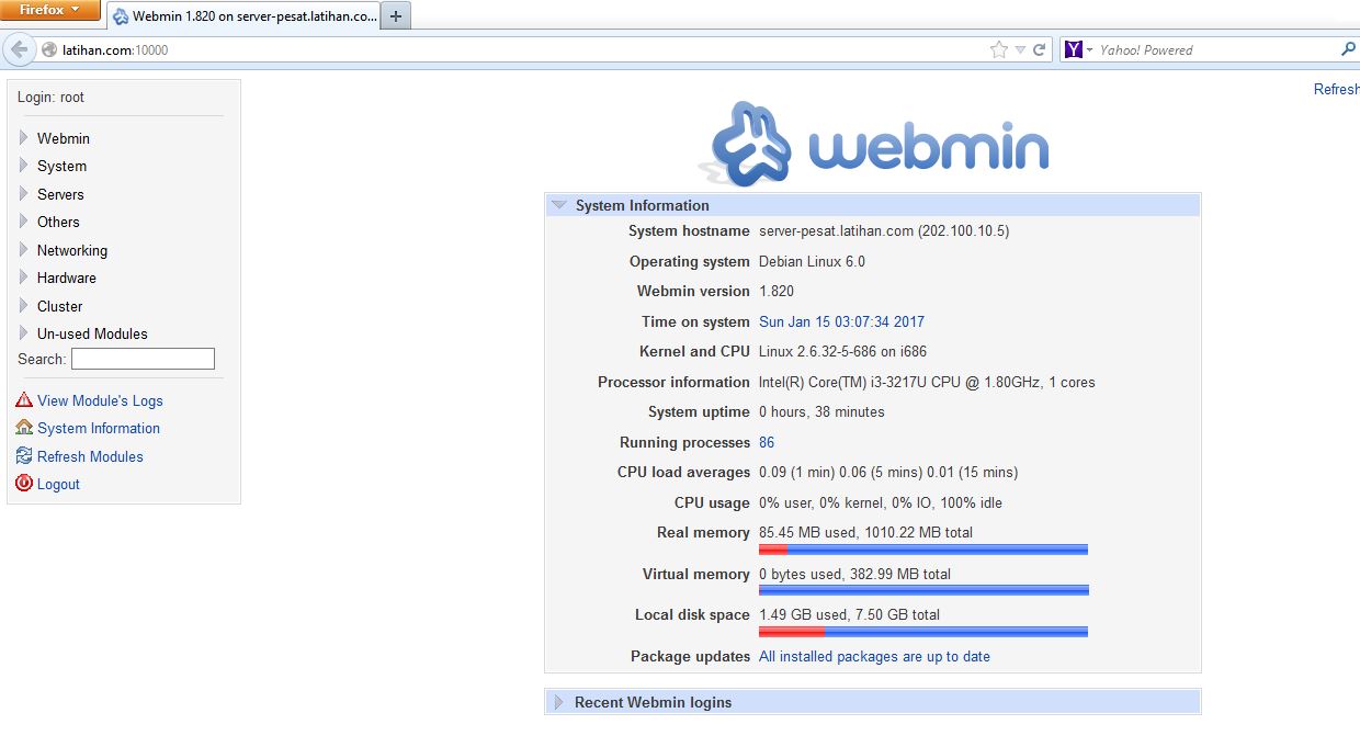 #CARA INSTALL WEBMIN PADA DEBIAN | NETWORKING & COMPUTERS