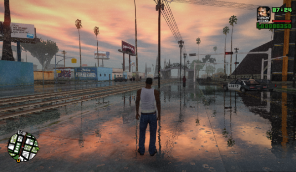 GTA San Andreas high graphics mod