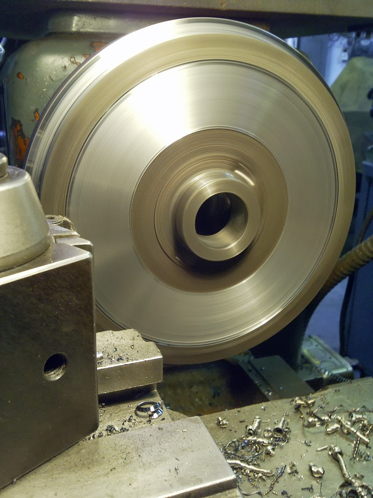Scottie's Workshop: Lightening a /2 flywheel