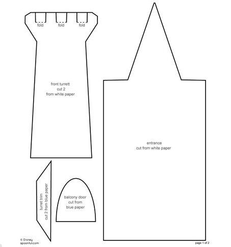 Eu Amo Artesanato: Castelo com molde