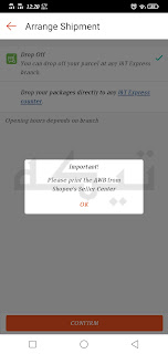 Coretan Kenangan 😘: Consignment Note Shopee - J&T