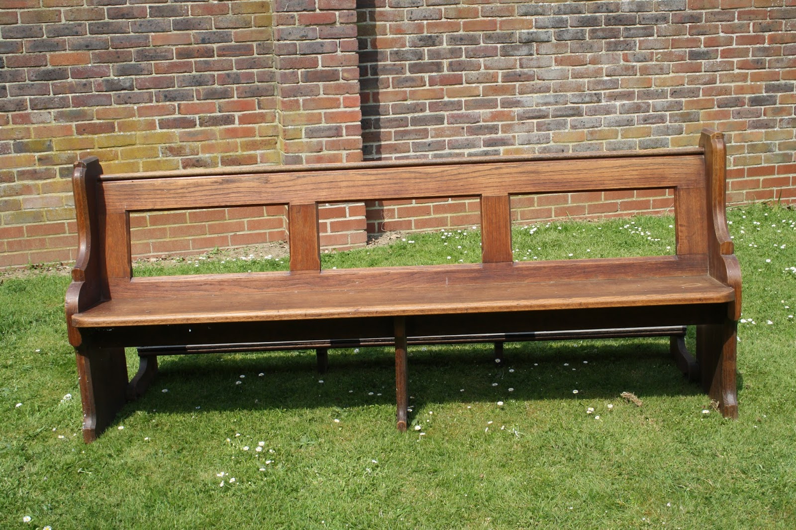 VintageDigger: Original Solid Oak Church Chapel Choir Pew Bench With ...