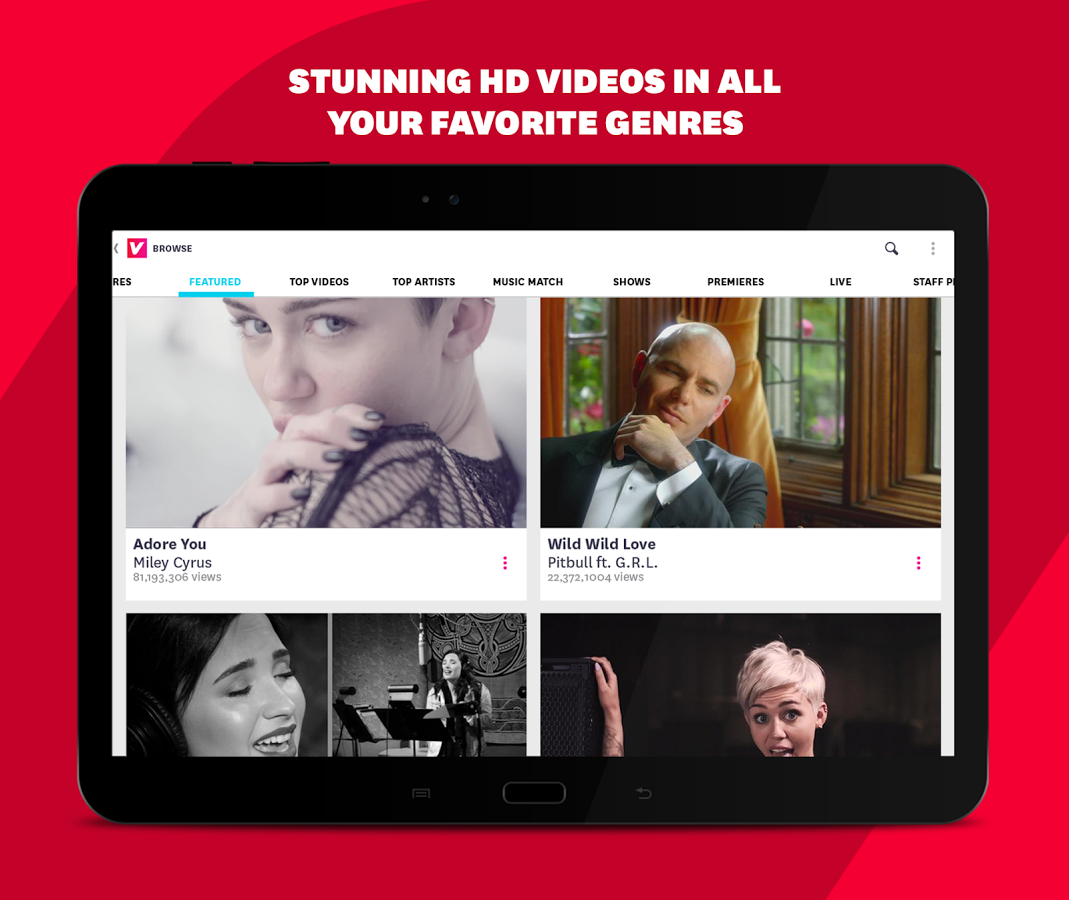 Download Watch Vevo Videos Android | One Apk Store