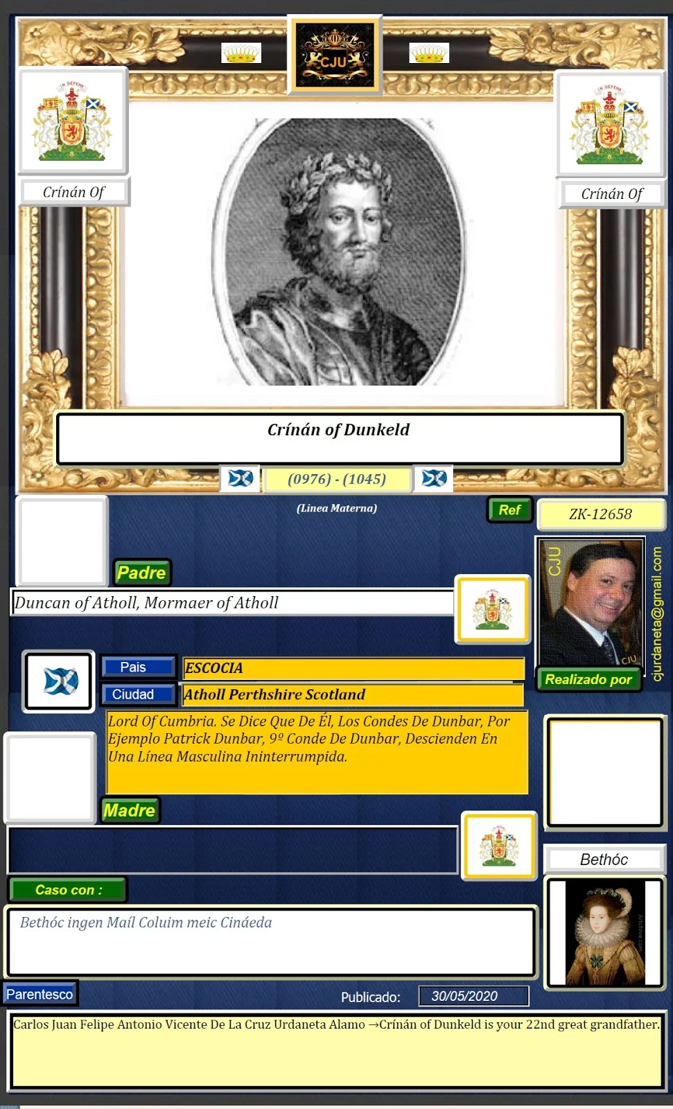 FAMILIA #URDANETA Y SUS PARIENTES #GENEALOGIA #GENEALOGY: Crínán of ...