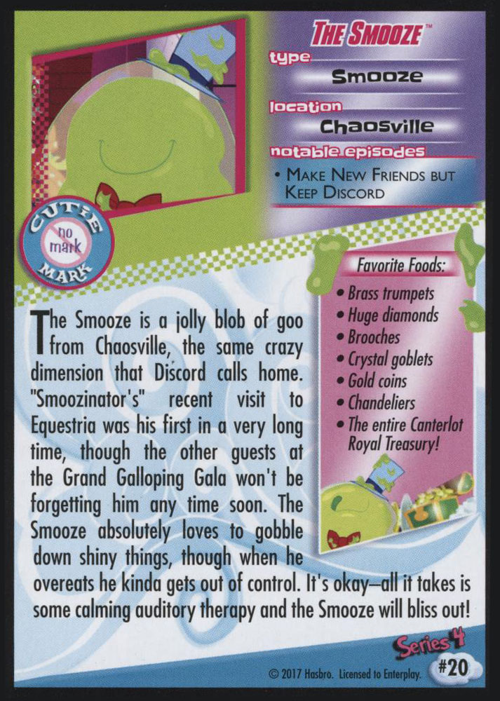 MLP The Smooze Trading Cards | MLP Merch