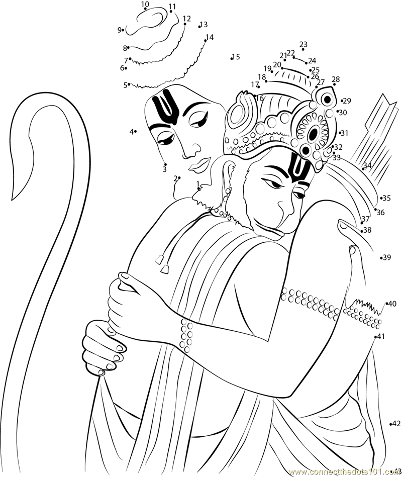 Lord Hanuman coloring pages