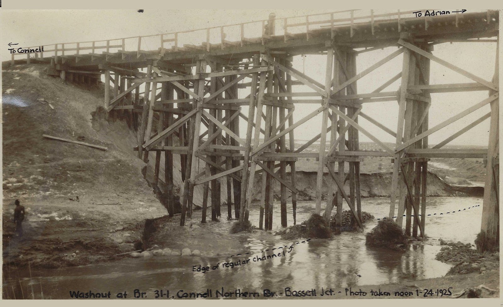 Big Bend Railroad History: 1925 Bassett Junction Area Bridges