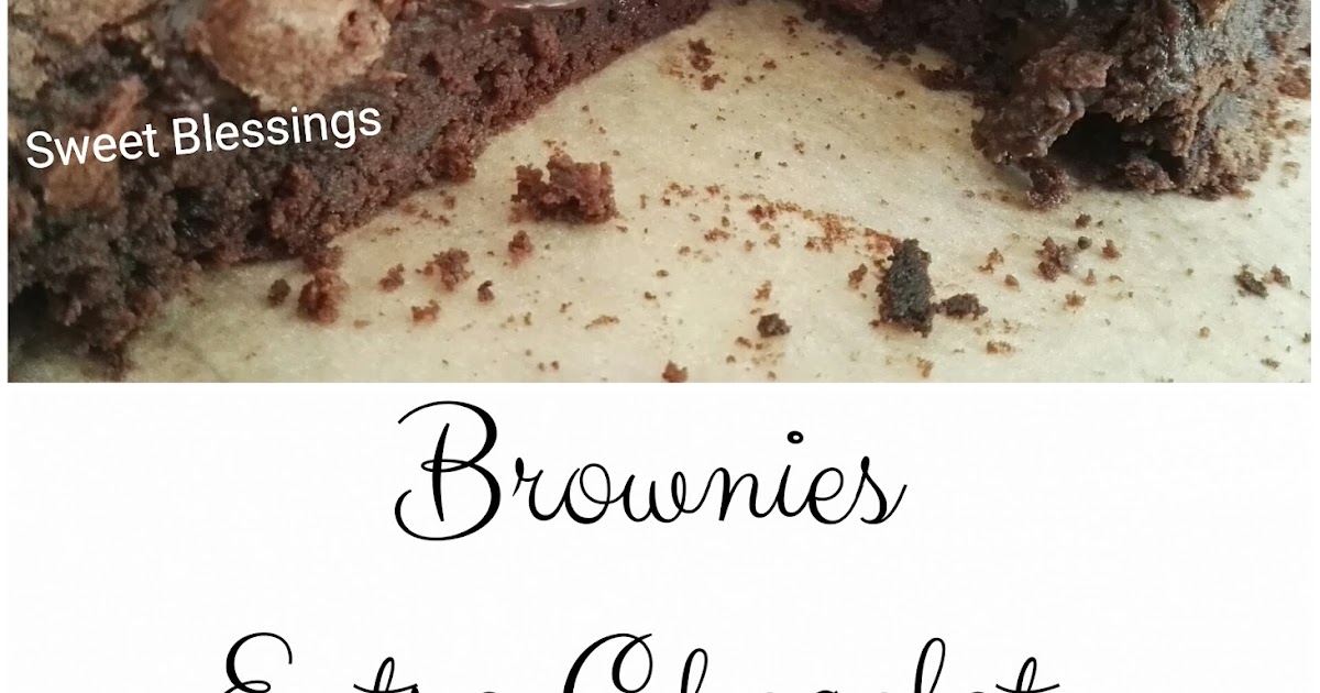 Brownies extra chocolate