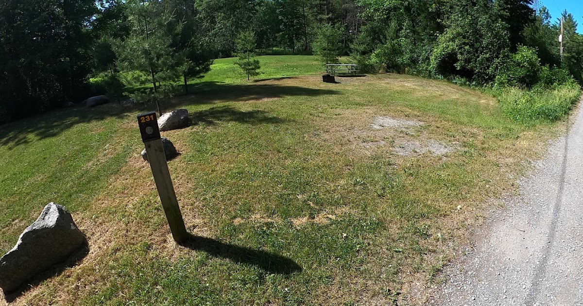 The Campsites: Fitzroy Ontario Provincial Park, site 231