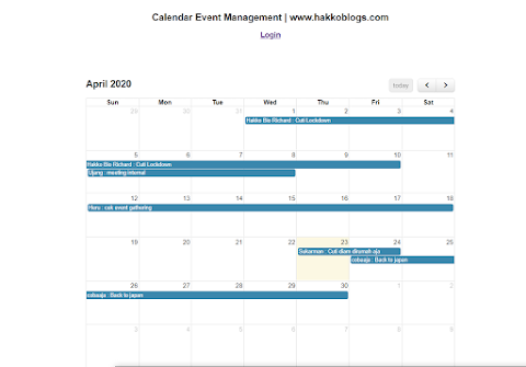 Calendar Event Management dengan PHP, MySQL dan Full Calendar - Hakko ...