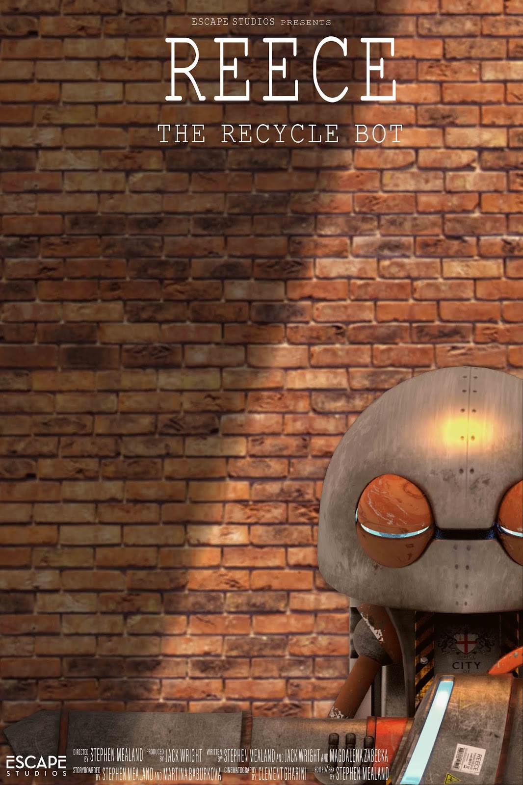 Escape Studios Animation Blog: Introducing "Reece" the Cleanup Bot