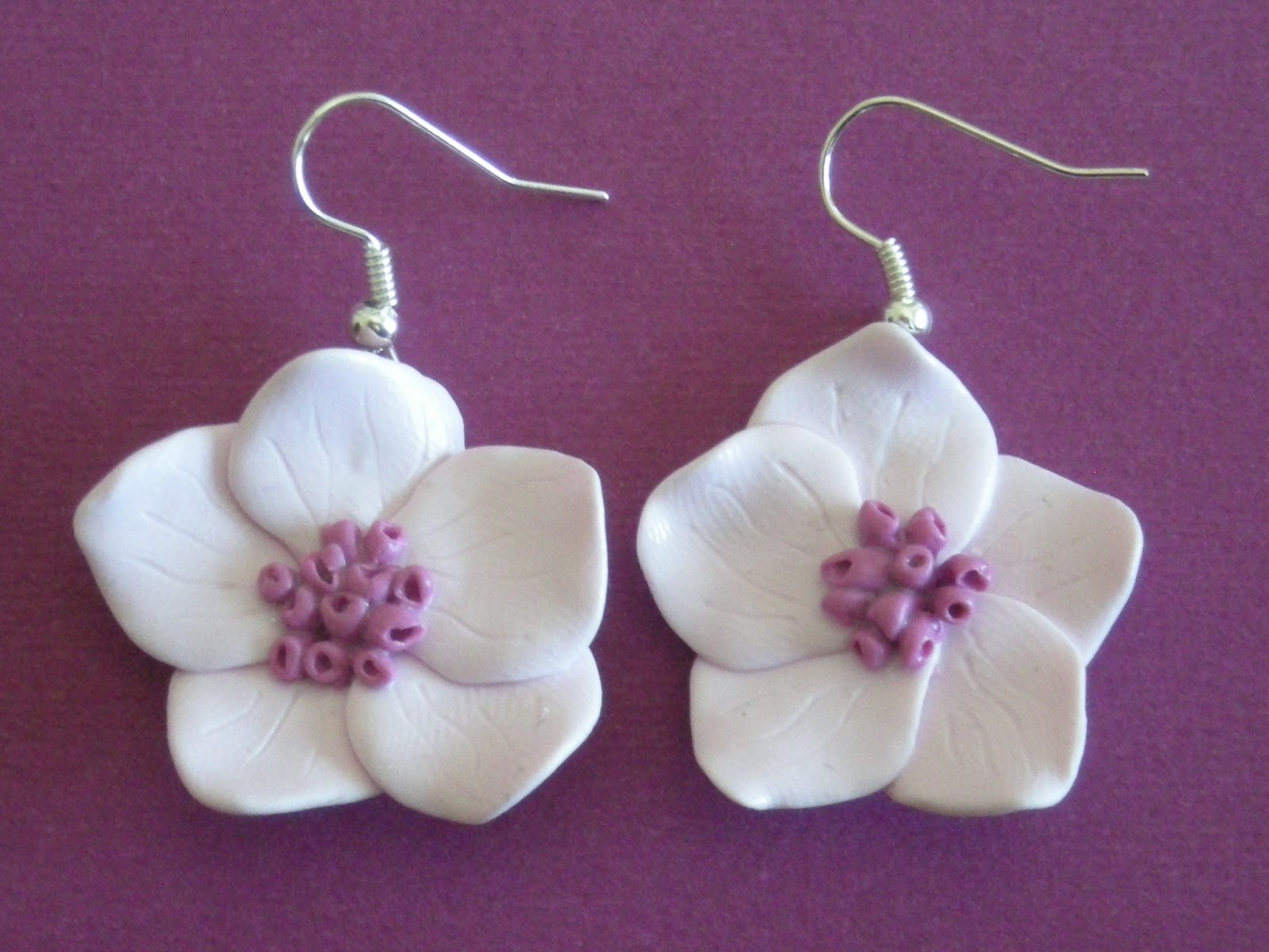 Roby Fimo Creations: Orecchini Fimo fiori