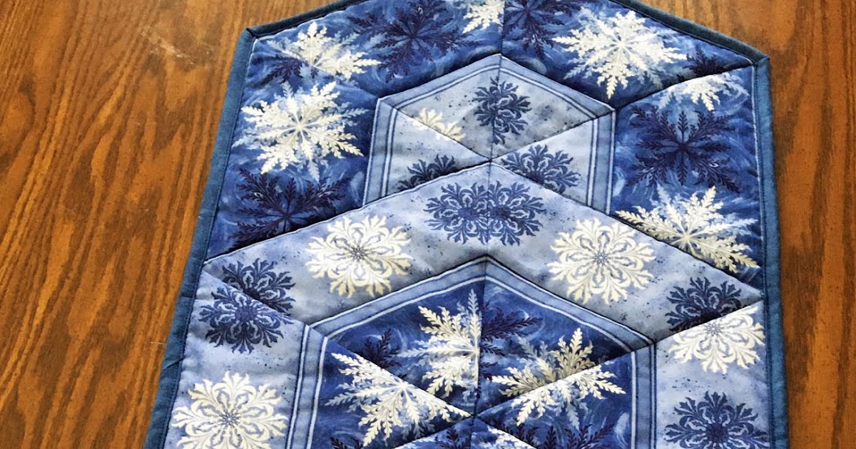 Patchwork Breeze: Sew a 60 Degree Triangle Table Runner