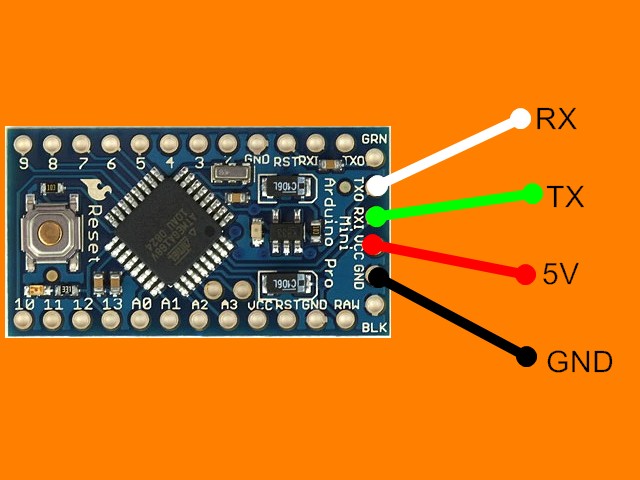 mix-cat: 簡易燒錄 Arduino Pro mini 只需 TX, RX, 5V,GND ( 按Reset上傳保證成功的方法)