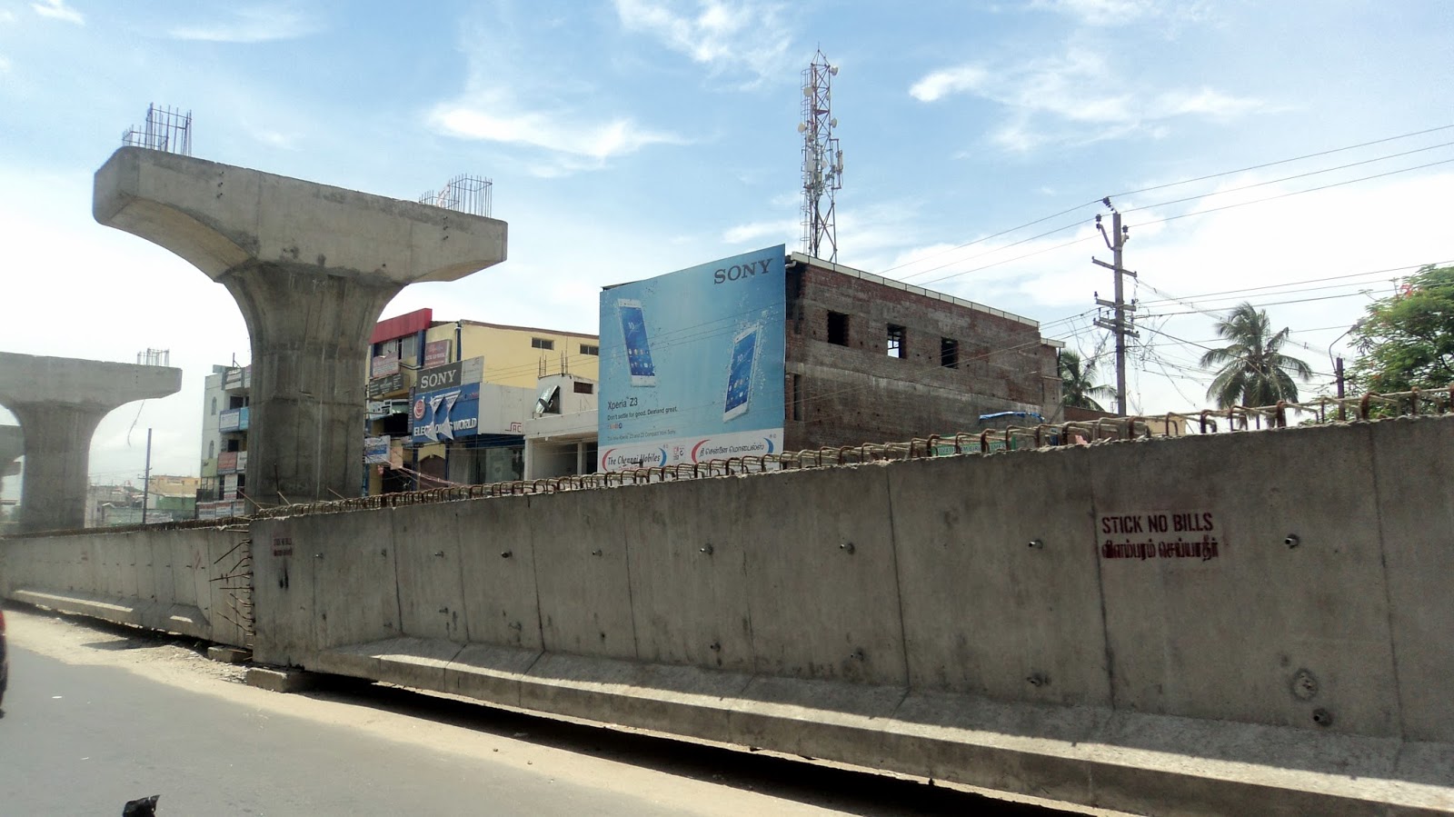 ALL ABOUT COIMBATORE: GANDHIPURAM FLYOVER UNDER CONSTRUCTION