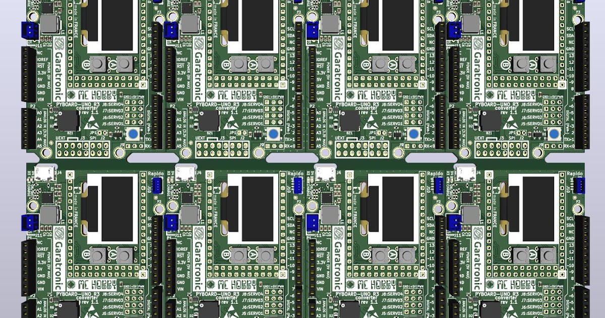 Pyboard-UNO-R3 : préparation de la version 1.1 - MCHobby - Le Blog