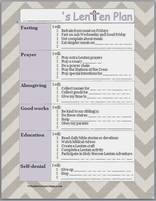 With a Faithful Heart: Preparing for Lent with Kids