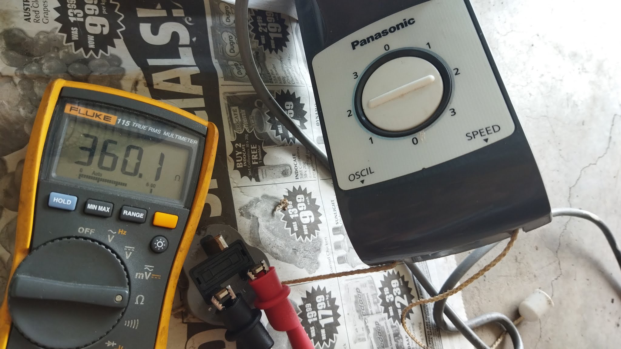 Life Begins at Forty: Panasonic F-MU453 wall fan repair