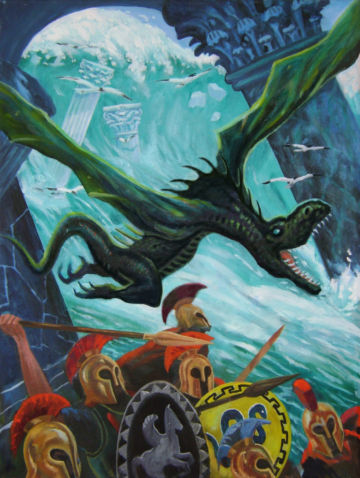 Brian McElligott's Art Blog: The Fall of Atlantis Part 1