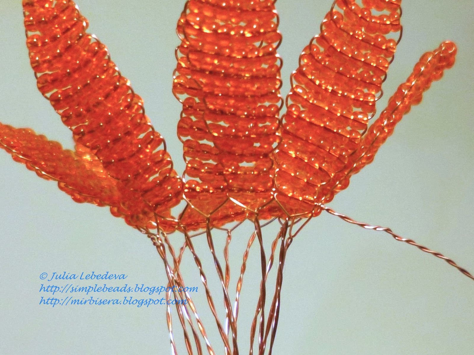 Beading for the very beginners: Gerbera