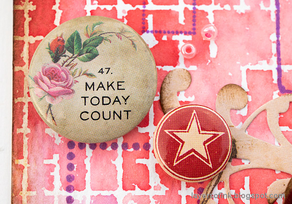 Layers of ink: Dimensional Rose Tag Tutorial