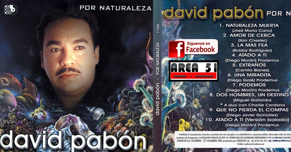 Area51 En Salsa: DAVID PABON - POR NATURALEZA (2003)