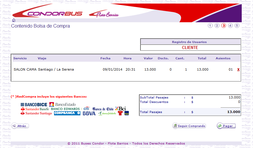 Viaje por Chile: Cóndor - Flota Barrios